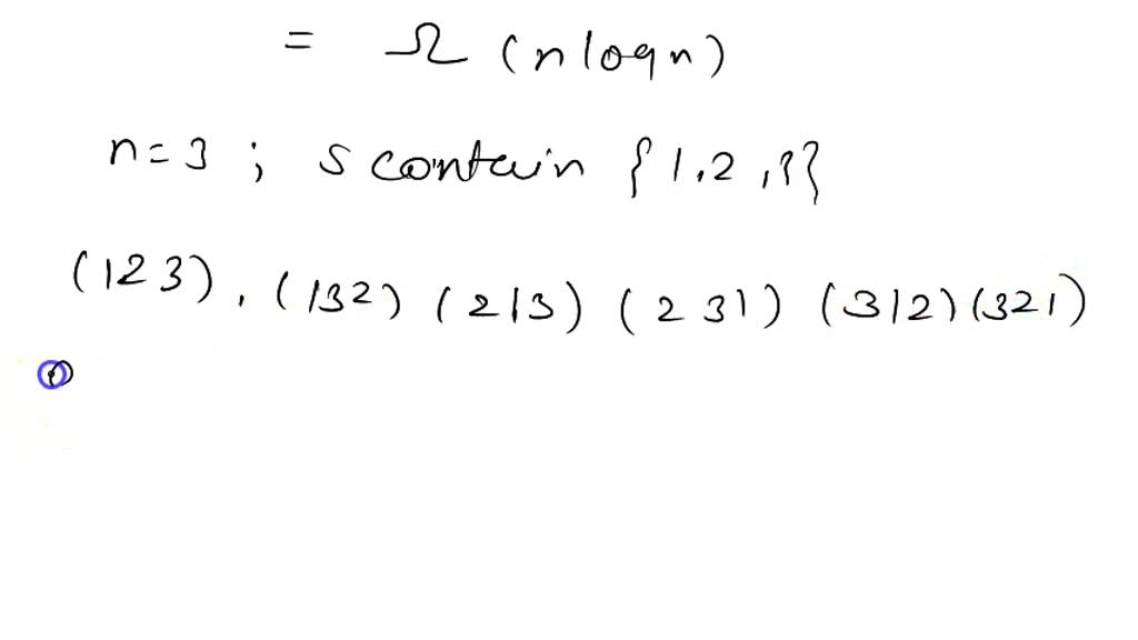 Solved Question I 4 3 3 10 Points Let S Be The Set Of All Possible Permutations Of The