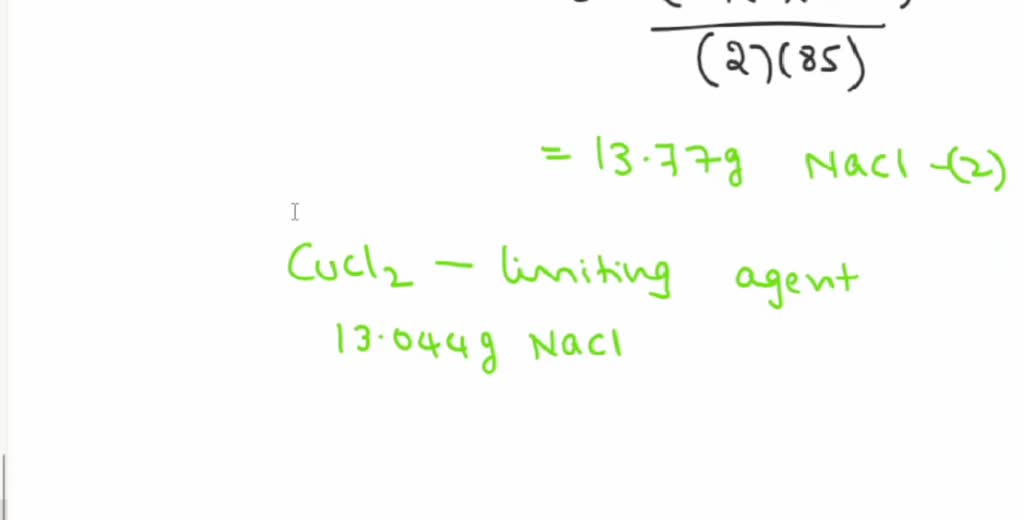 SOLVED: Jimiting Reaqent Worksheet AIl of the questions on this ...