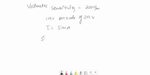 Voltmeter with resistance rv is connected in parallel with...