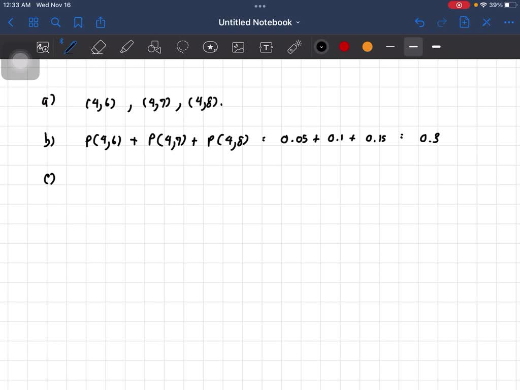 SOLVED: Refer t0 the KP L sample points and sample point probabilities in the following tables ...