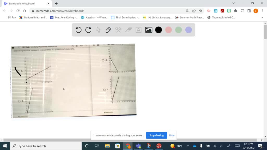SOLVED: 'Help w graph proportional relationships questions! Independent Practice Co onlinetor ...