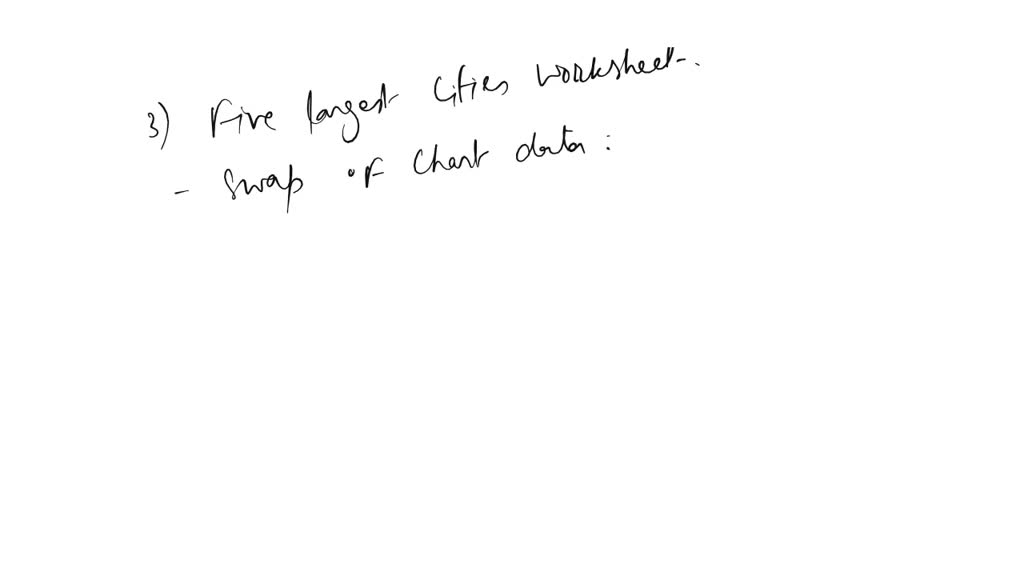 SOLVED: Exercise: Manipulate rows and columns of this worksheet as follows, in the order shown ...