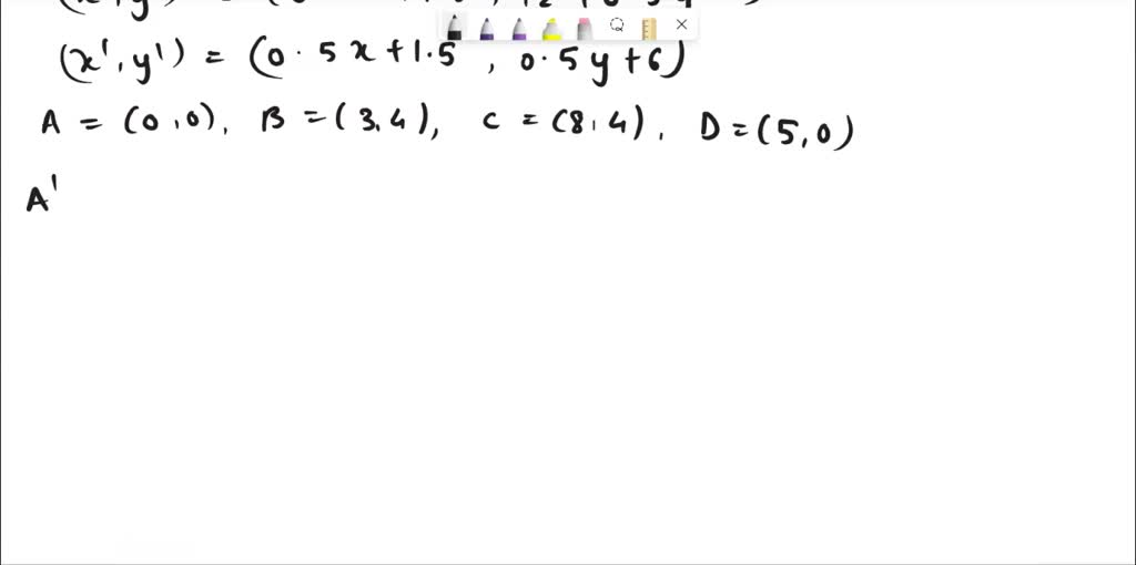 SOLVED: 'Use the Polygon tool to draw the image of the given quadrilateral under a dilation with ...