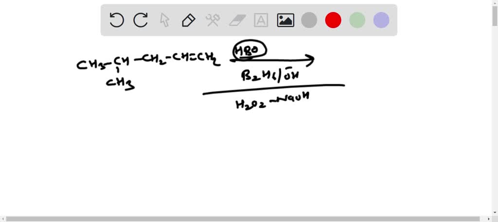 SOLVED: Draw structural formula for the product formed upon hydroboration/oxidation of the ...