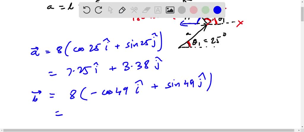 SOLVED: Consider two vectors, vec(N), shown in the picture below and vec(M) of magnitude 8.0 cm ...