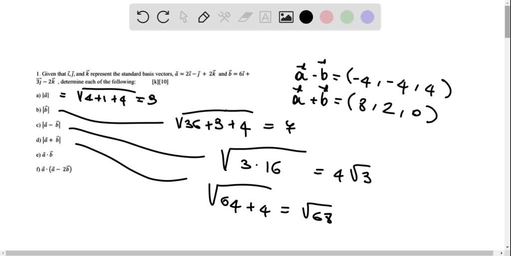 SOLVED: [Marks 6]: Find all values of a for which the given vectors form basis for R? (9) and w = ()