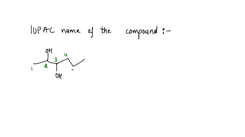 SOLVED: The IUPAC name for glycerol is: Glycerol (Glycerin) H OH OH OH A) 2,2,2-Butanetriol B) 1 ...