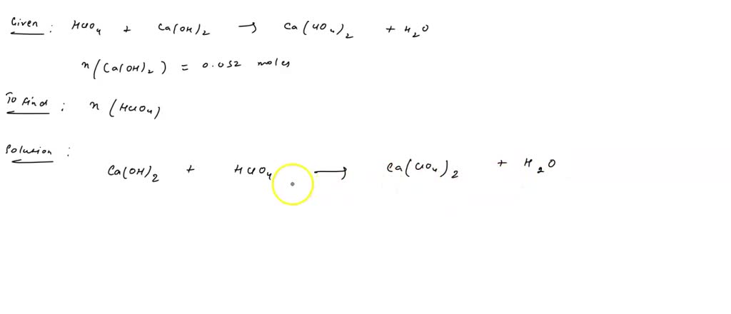 SOLVED: How many moles of perchloric acid (HClO4) are needed to ...