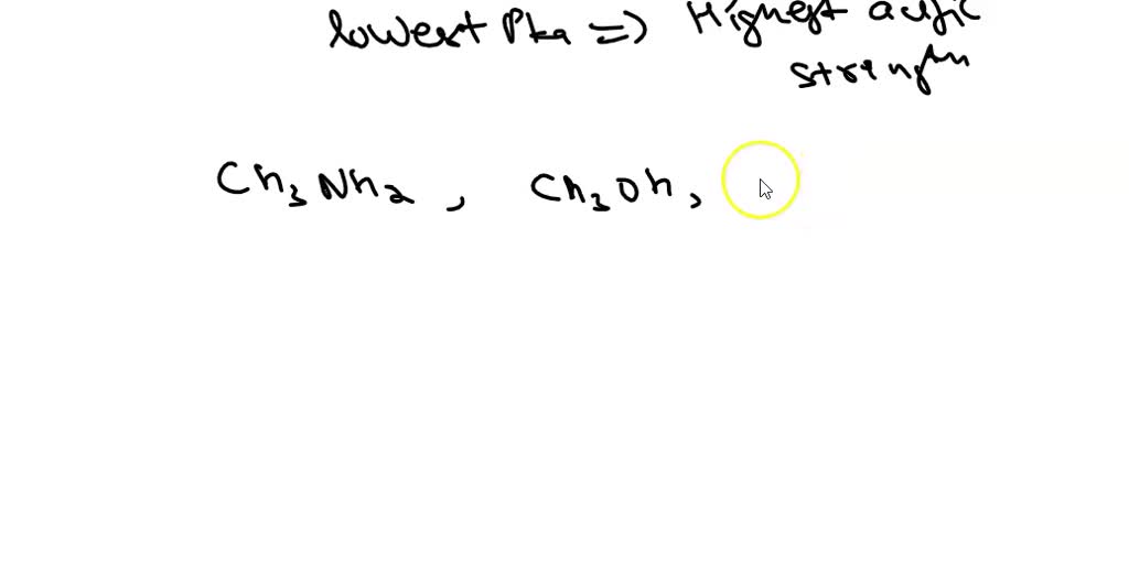 SOLVED: Question 2 (1 point) Identify the compound with the highest pKa ...