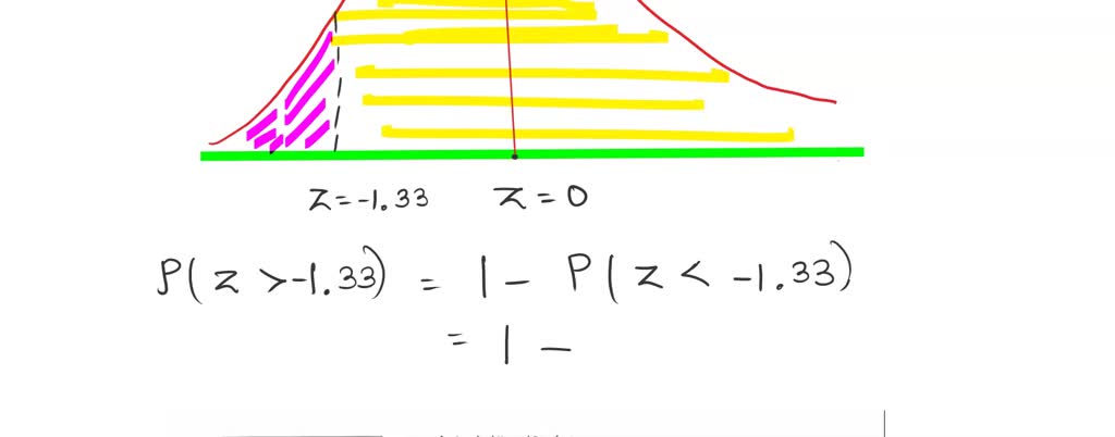 SOLVED: find the area in the right tail more extreme than z= -1.33 in a ...