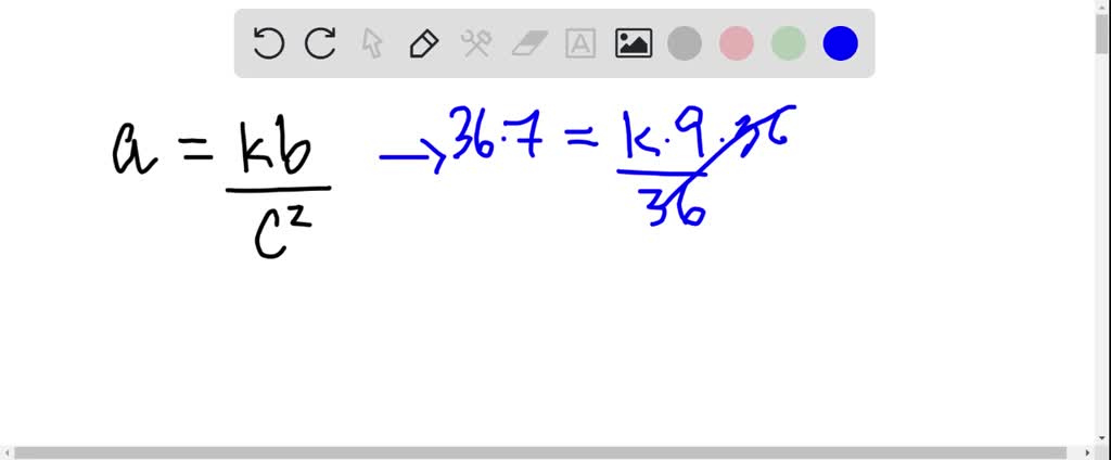 SOLVED: 6. a varies directly as b and inversely as the square of c. a = 7 when b = 9 and € = 6 ...