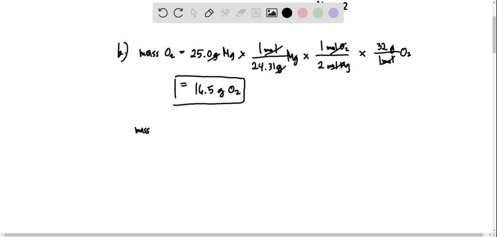 SOLVED: Magnesium metal burns in oxygen to form magnesium oxide, MgO ...