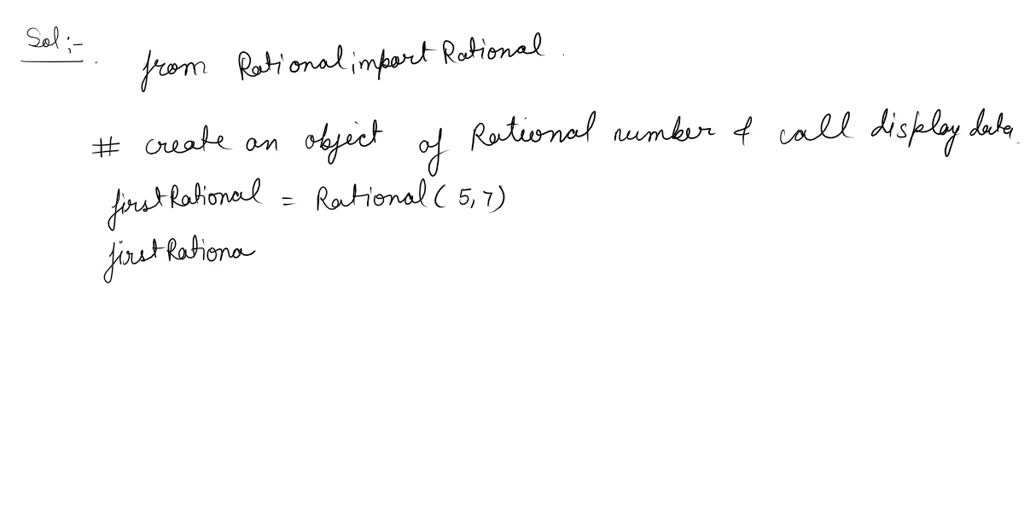 Solved You Are Going To Be Working With The Class Rational Which 3305