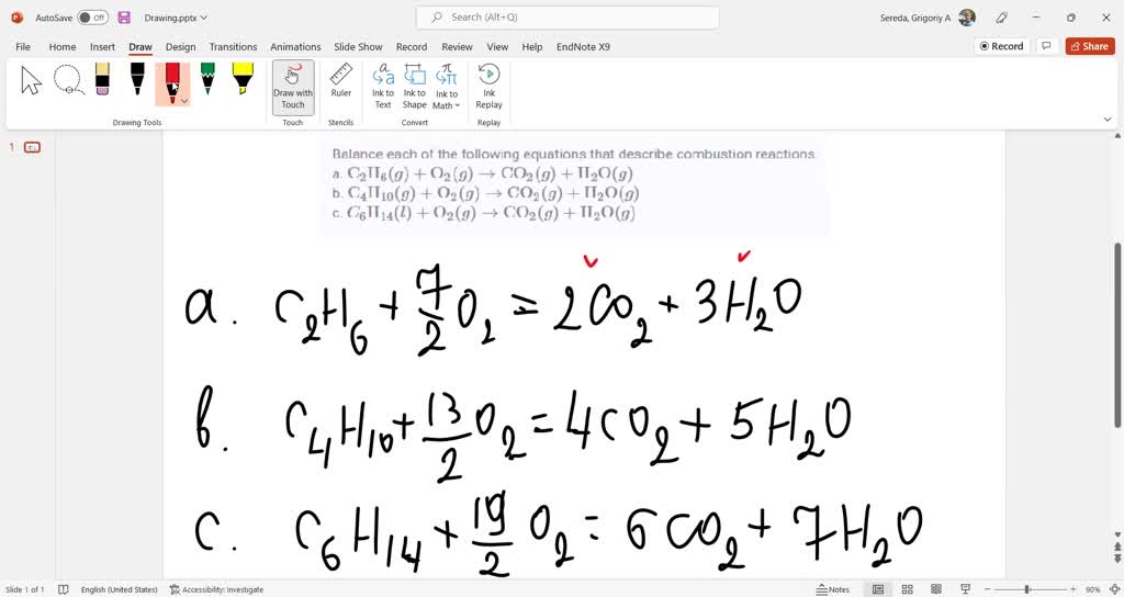 SOLVED: Complete and balance each combustion reaction. (a) C2H6(g)+O2(g ... SOLVED: Complete and balance each combustion reaction. (a) C2H6(g)+O2(g ...