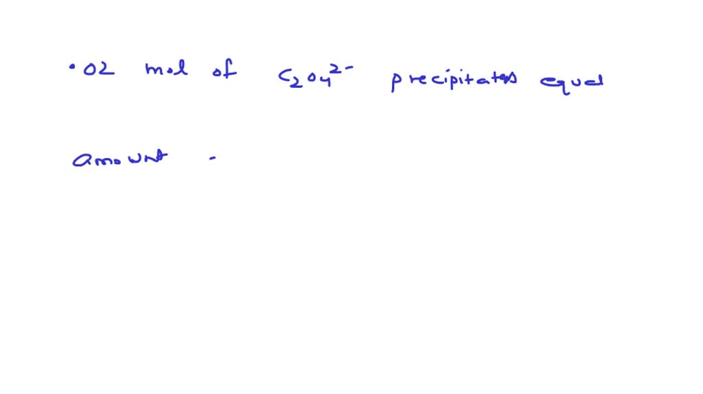 Calculate the final concentrations of K+(aq), C2O42-(aq), Ba2+(aq), and ...