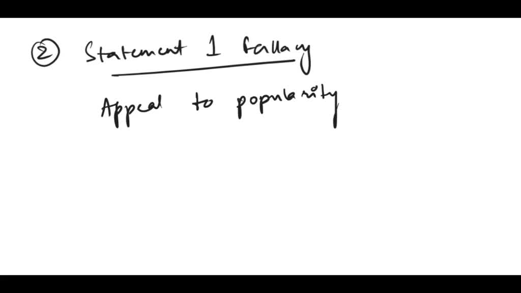After considering the logical fallacies discussed in this chapter, what ...
