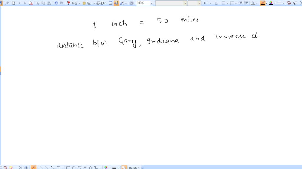 SOLVED: The scale of this map is 1 inch = 50 miles. The ruler measures ...