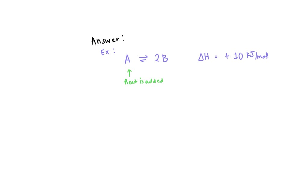 SOLVED: In which direction does the equilibrium shift in an endothermic ...