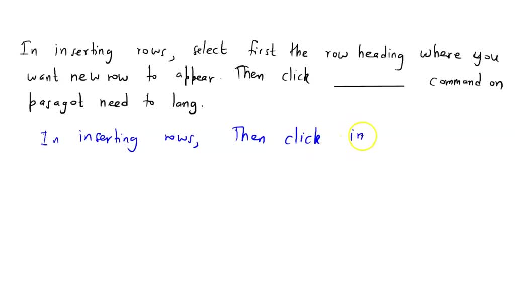 Solved Insert The Correct Commands For A Basic Select Command That Returns All Rows And All 0839