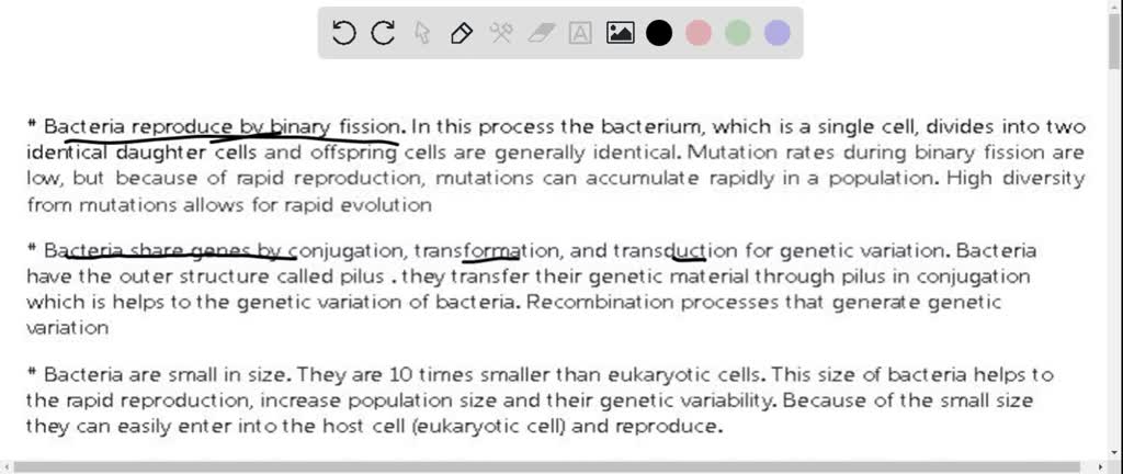 SOLVED: Explain how the size, structure and rapid reproduction of ...