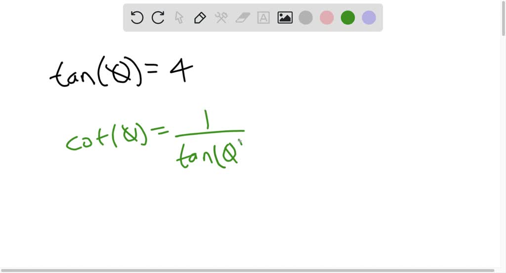 SOLVED: Use the appropriate reciprocal identity to find the exact value ...
