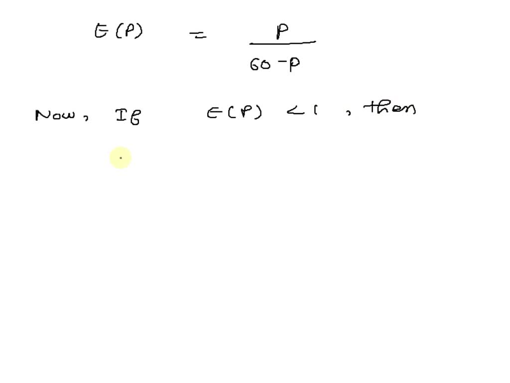 SOLVED: Use the price-demand equation below to find the values of p for ...