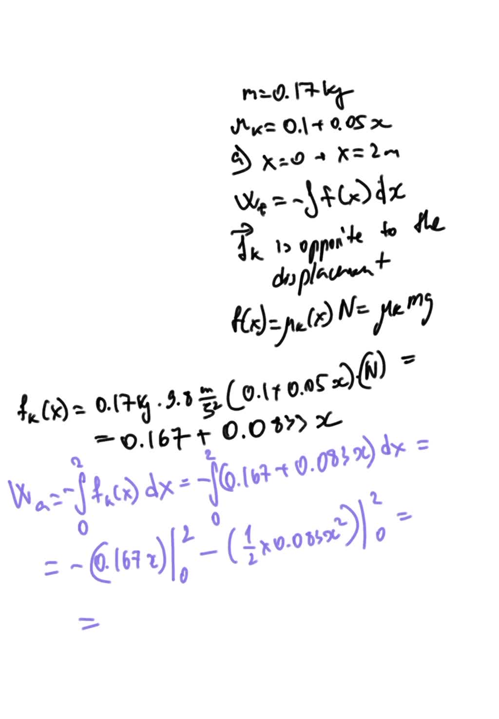 SOLVED: hockey puck of mass 200 g is given an initial speed 4 m/s in x ...