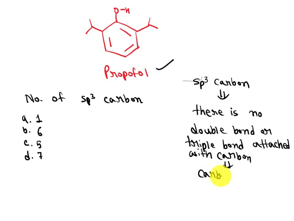 SOLVED: The structure of propofol, a widely used anesthetic, is shown ...