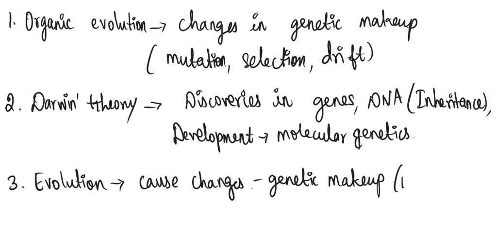 SOLVED: How does organic evolution differ from other forms of evolution ...