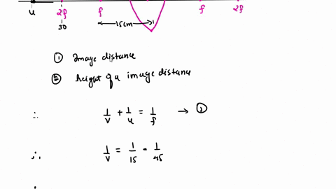 draw ray diagram for a 50 cm tall object placed 450 cm from converging ...