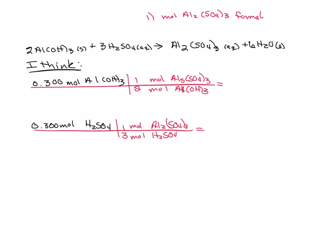 SOLVED: Aluminum hydroxide reacts with sulfuric acid as follows:#N#2Al ...