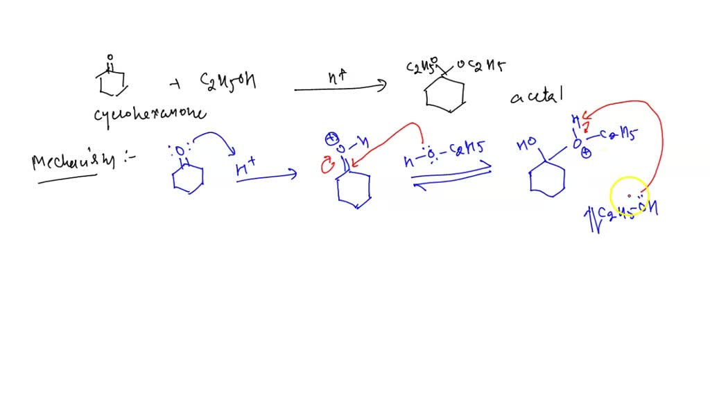 SOLVED: Describe the mechanism of formation of diethyl from ethanol if ...