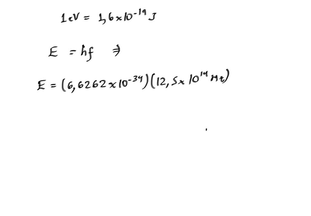 SOLVED: Calculate the energy of a quantum of light using Planck’s ...