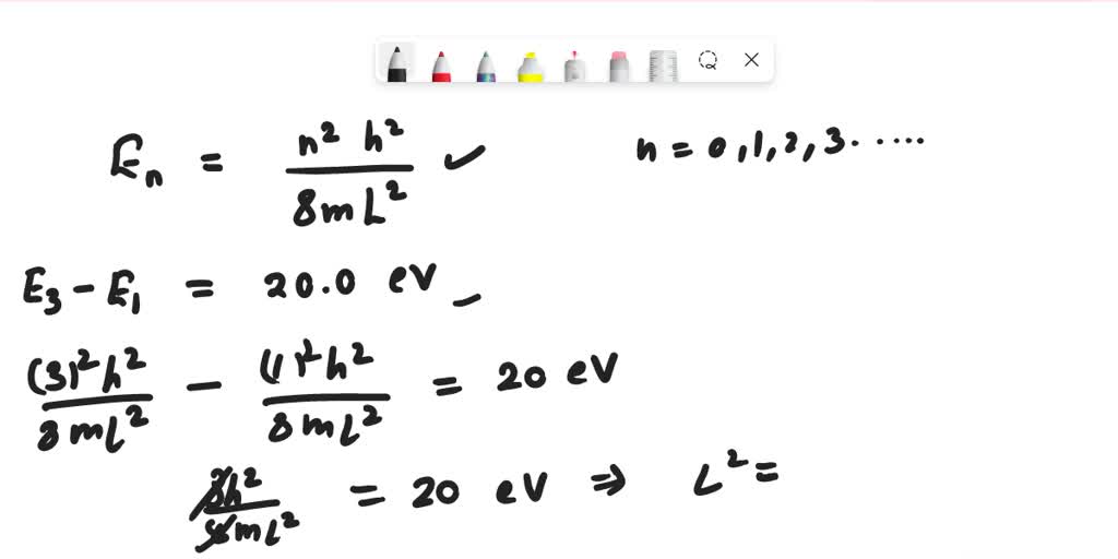 SOLVED: To excite an electron in a one-dimensional box from its first ...