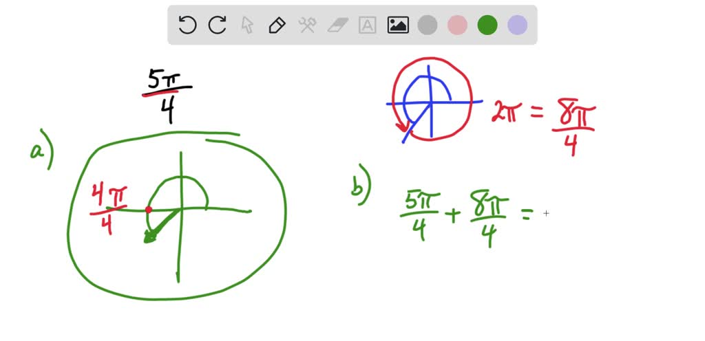 SOLVED: 1. Given an angle that measures 54 radians Sketch the angle in ...