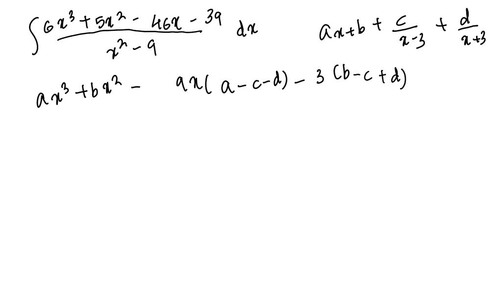 SOLVED: point) Consider the following indefinite integral. 6x3 + 3x2 ...