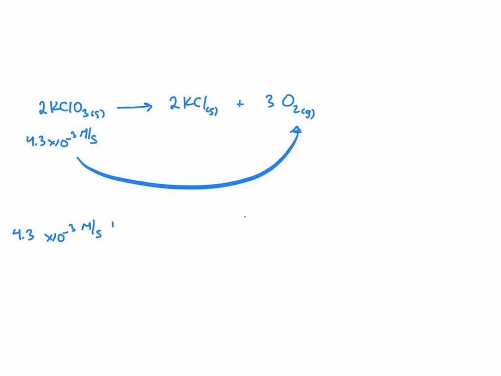 SOLVED: At elevated temperatures, potassium chlorate decomposes to yield potassium chloride and ...
