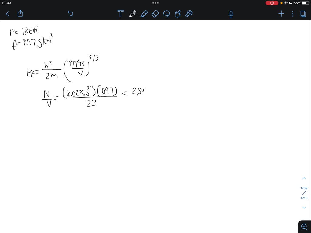 The atomic radius of sodium is 1.86 Ã…. Calculate the Fermi energy of sodium at absolute zero ...