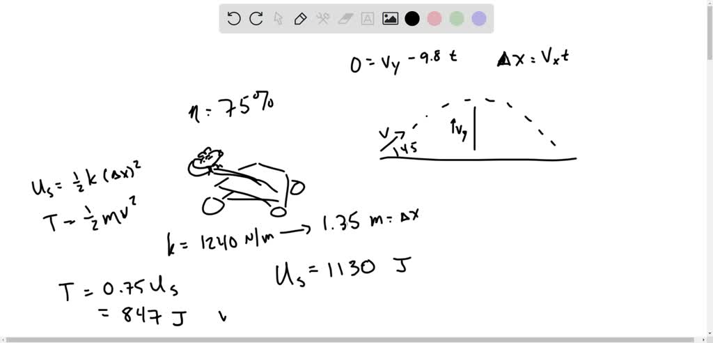 SOLVED: A 5-kg rat is launched from a catapult. This catapult is 75% ...