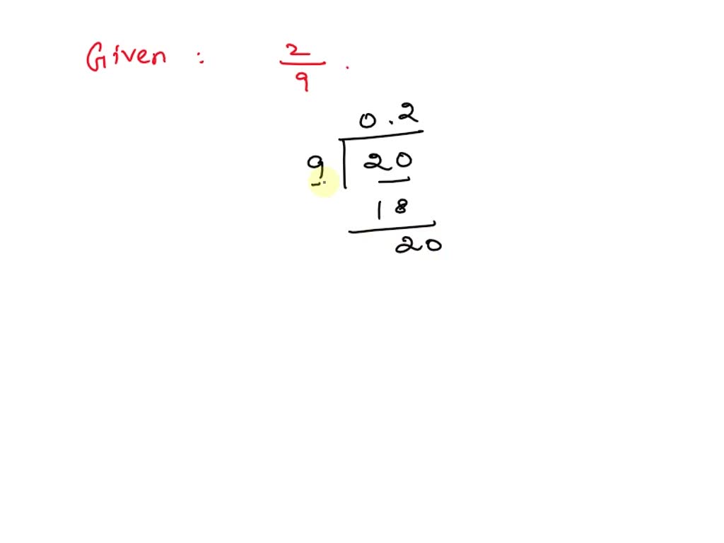 Solved In Exercises 1 2 Express The Given Rational Number As A Repeating Decimal Use A Bar To