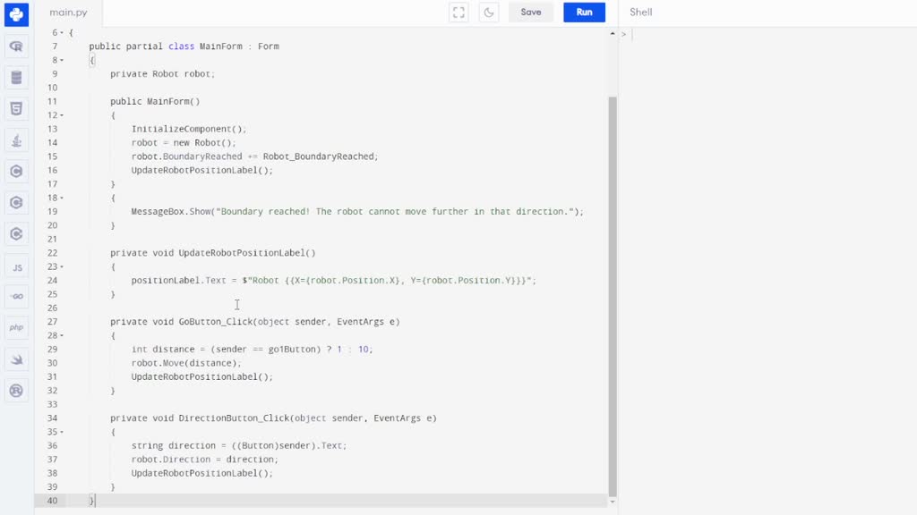 Solved Using The Unity Engine Write A Code In C That Will Make A 3855