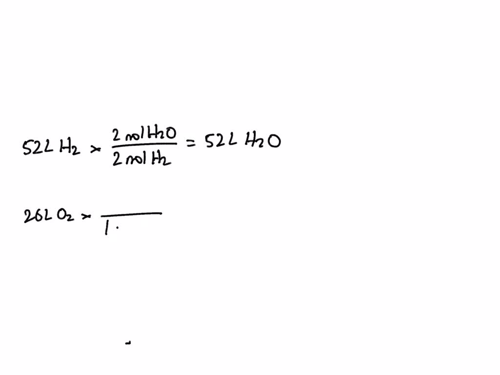 H2 + 1/2O2 gives H2O. In the above reaction, what is the volume of ...