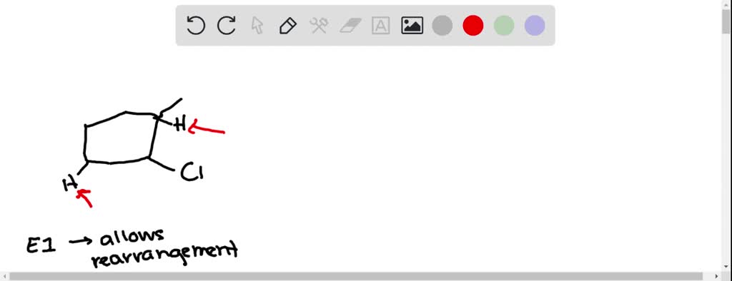 SOLVED: Draw the major product obtained when the following alkyl halide undergoes an E1 reaction ...