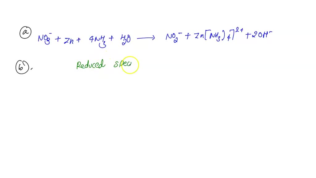 SOLVED: The driving force for conversion of nitrates to nitrites is an ...