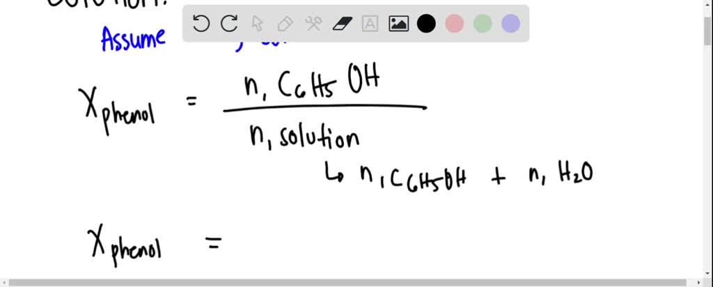 SOLVED: A solution that is 33.6% by mass of phenol (C6H6OH) in water is ...