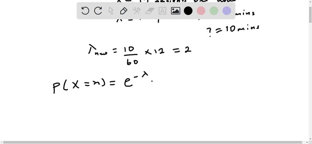 SOLVED: Q6. Poisson distribution. If the arrival rate follows a Poisson ...
