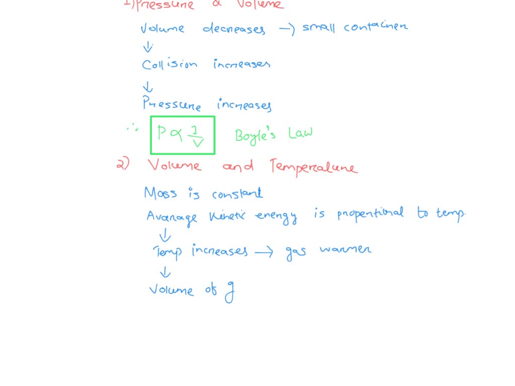 SOLVED: Use kinetic molecular theory to explain the relationship ...