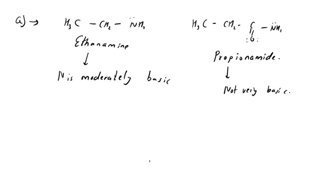 SOLVED: Which compound in each of the following pairs is more basic? (a ...