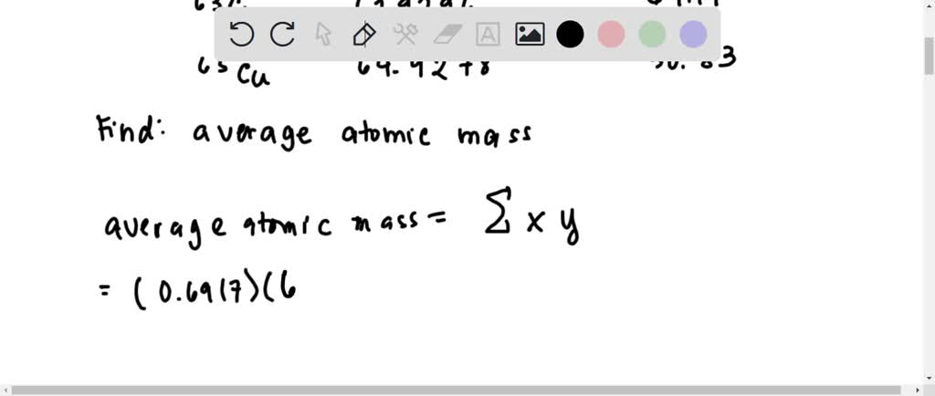 SOLVED: Only two isotopes of copper occur naturally: 63Cu (atomic mass ...