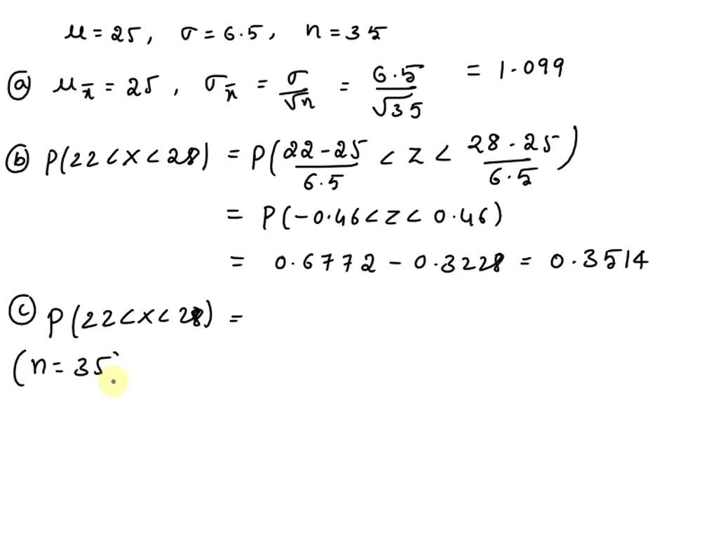 SOLVED: MCAT scores follow a Normal distribution with mean Âµ = 25 and ...